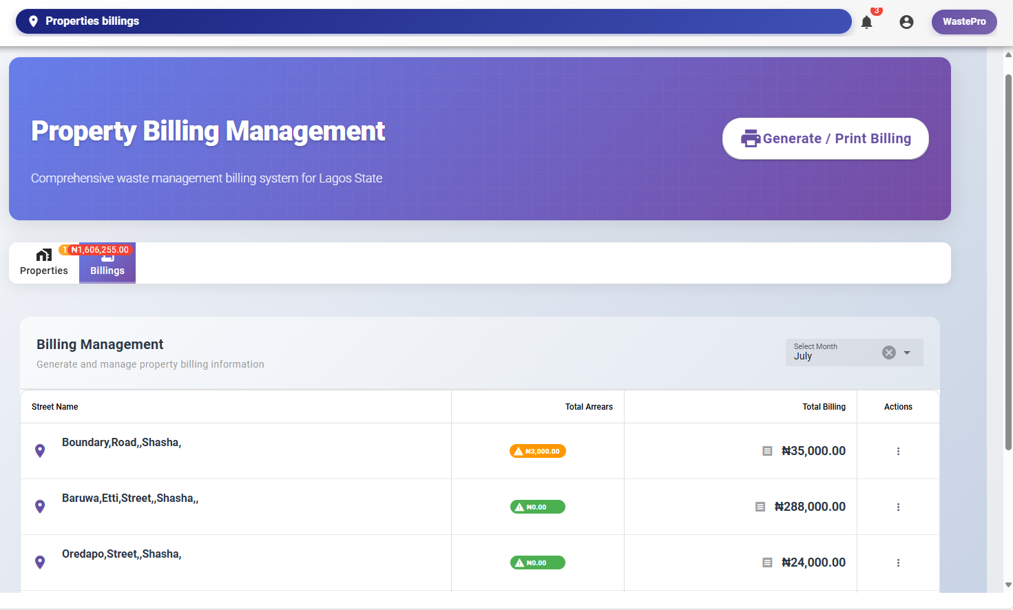 WastePro - Professional Waste Management Solution