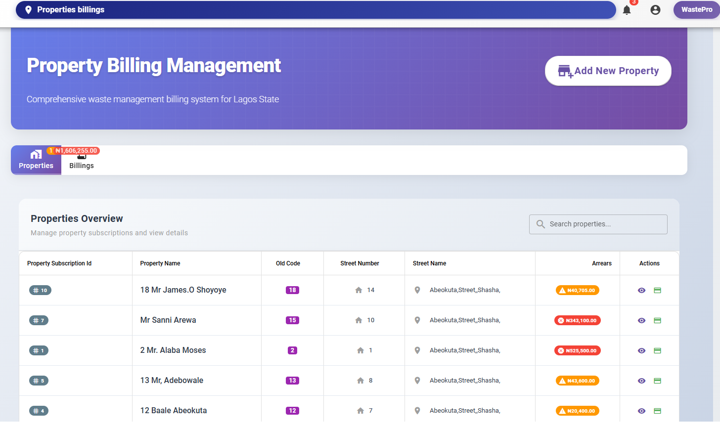 WastePro - Professional Waste Management Solution